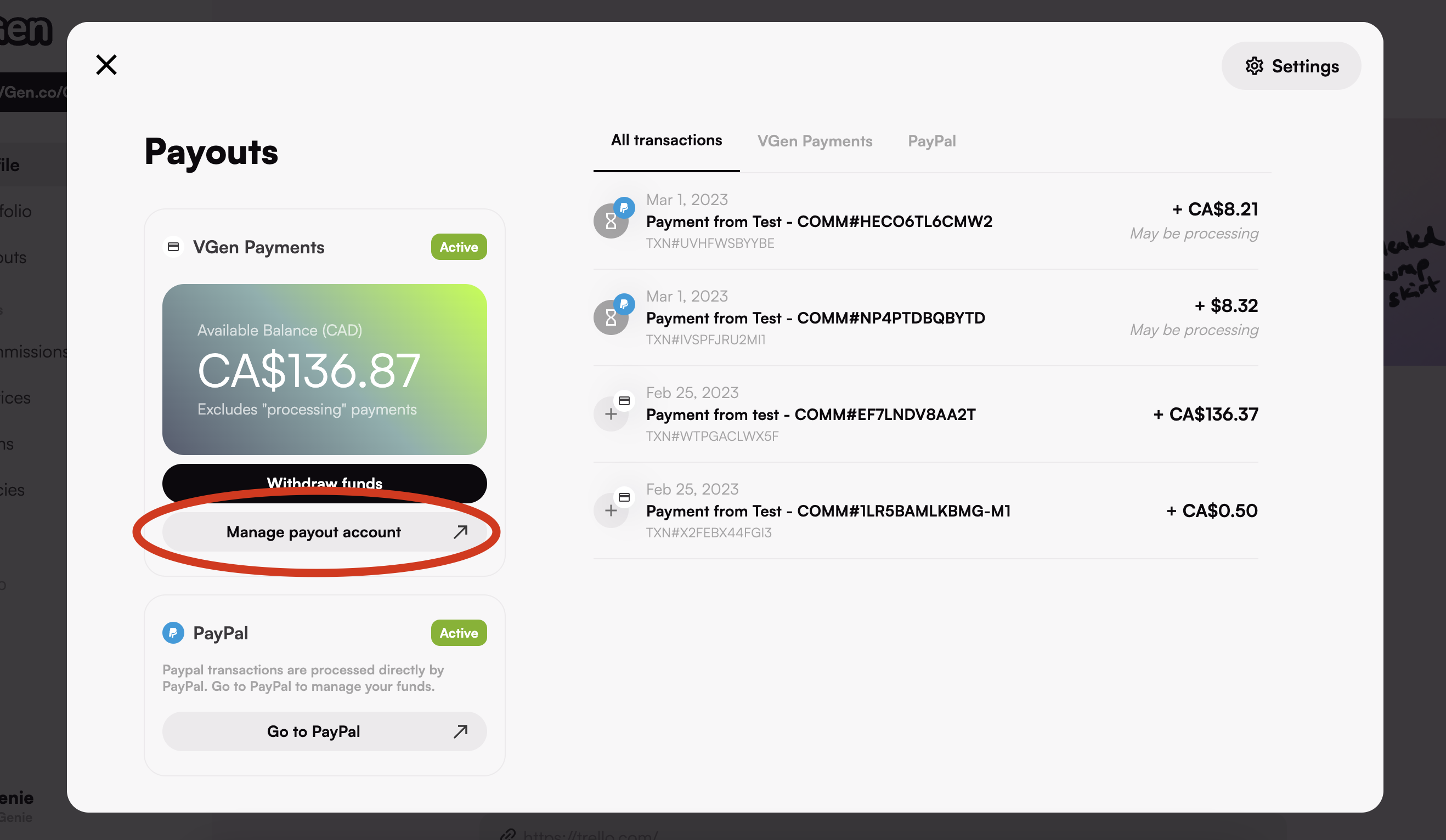 How to update VGen Payments bank account? – VGen Help Center
